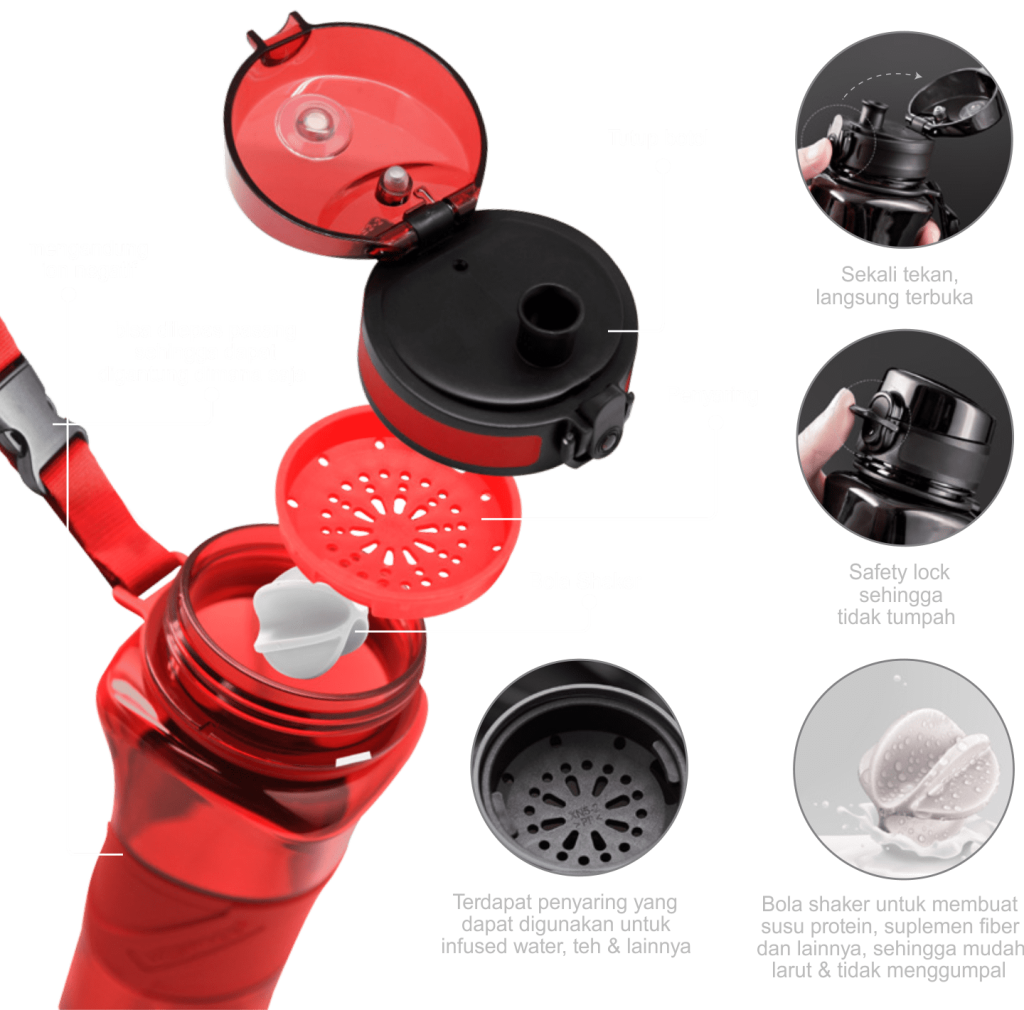 Uzspace.id Official – Ion Energy Water Bottle – Luxurious. Impact ...